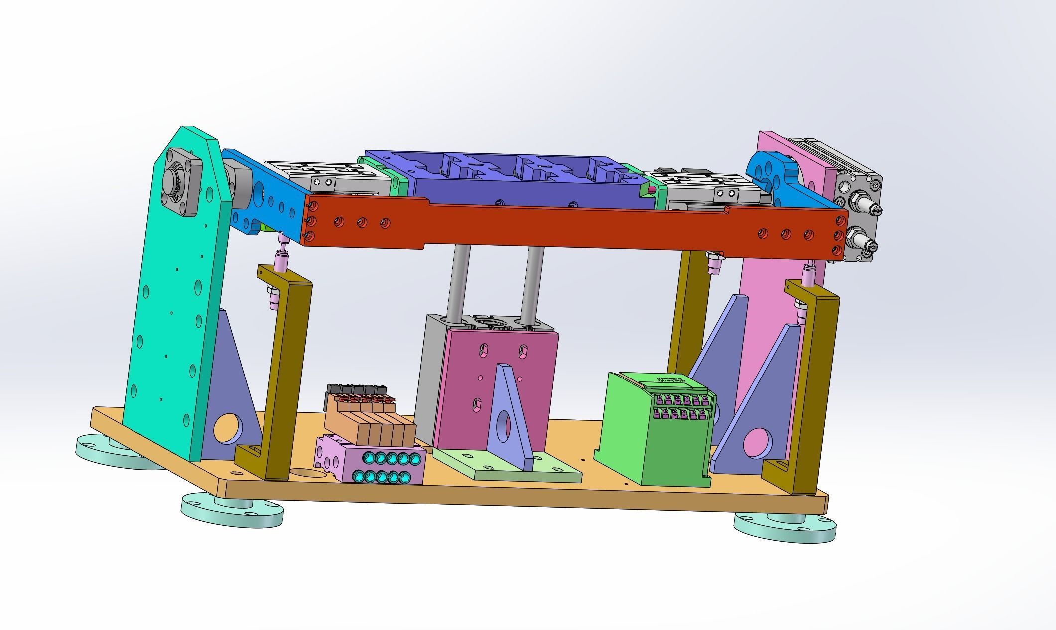 Turnover mechanism Assembly 3D model | CGTrader