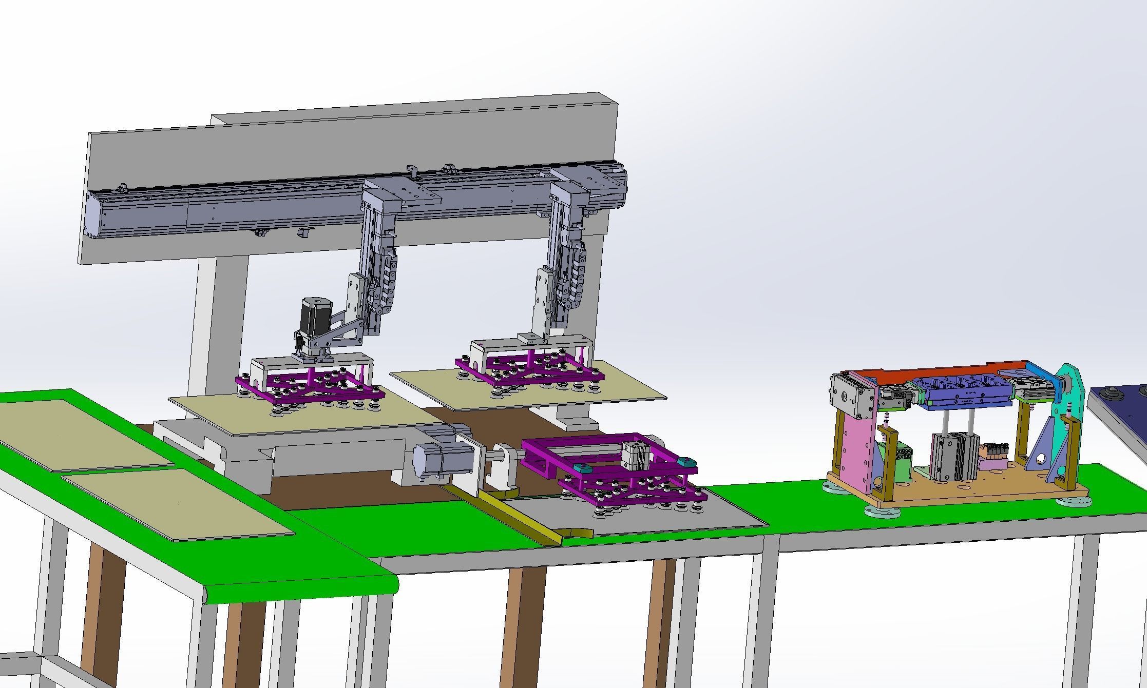 Turnover mechanism Assembly 3D model | CGTrader