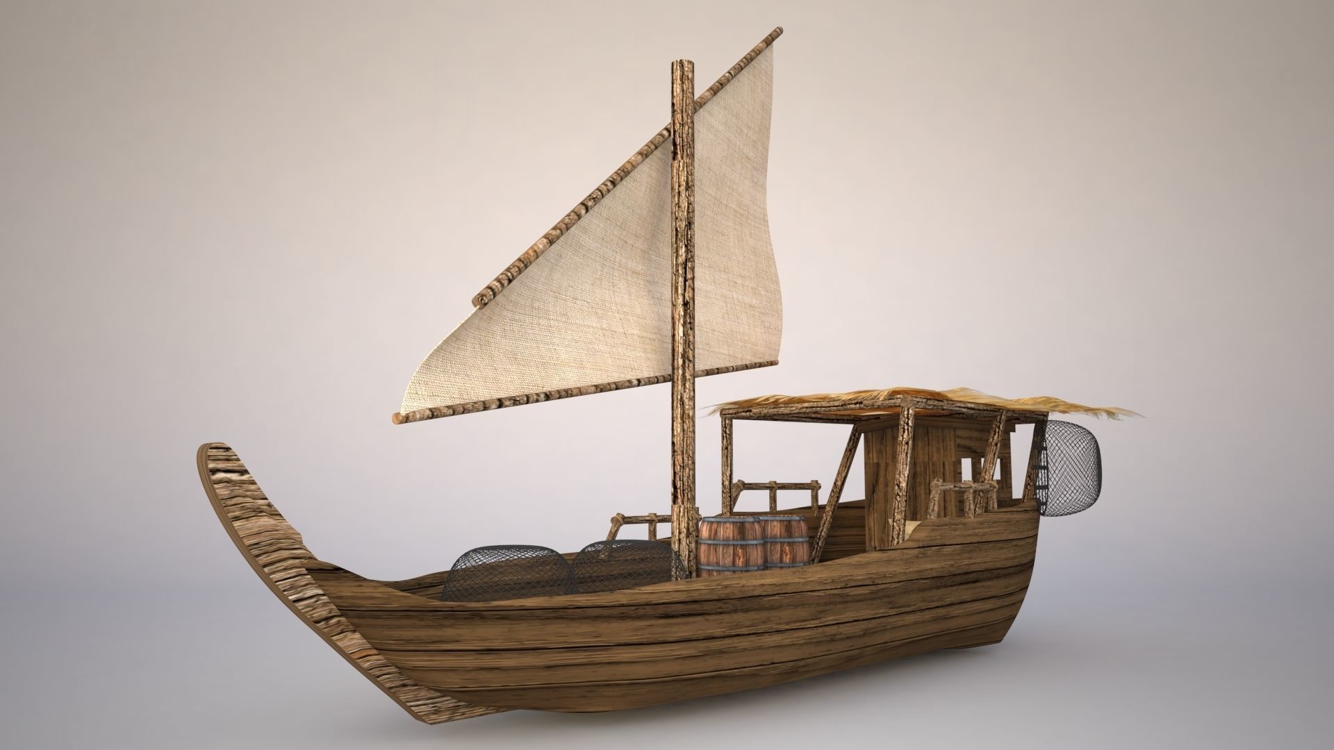 Arabic Dhow Boat 3D model | CGTrader