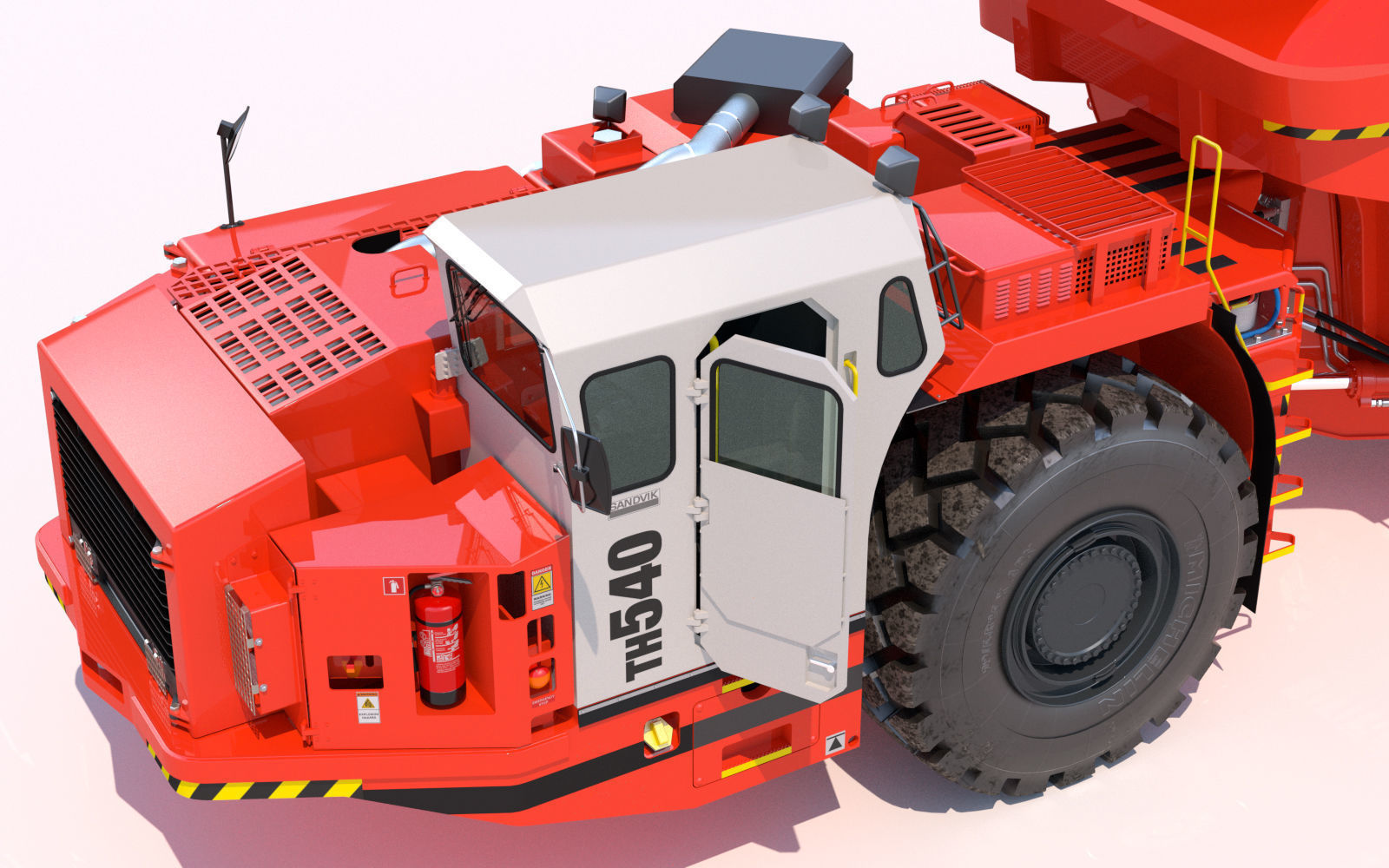 Underground Mining Truck TH540 3D model | CGTrader