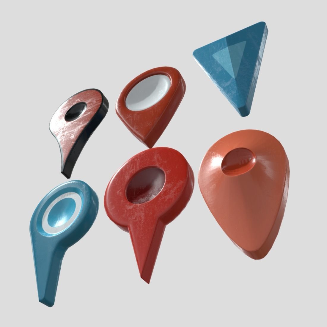 3D model Map Pointer Pack VR / AR / low-poly | CGTrader