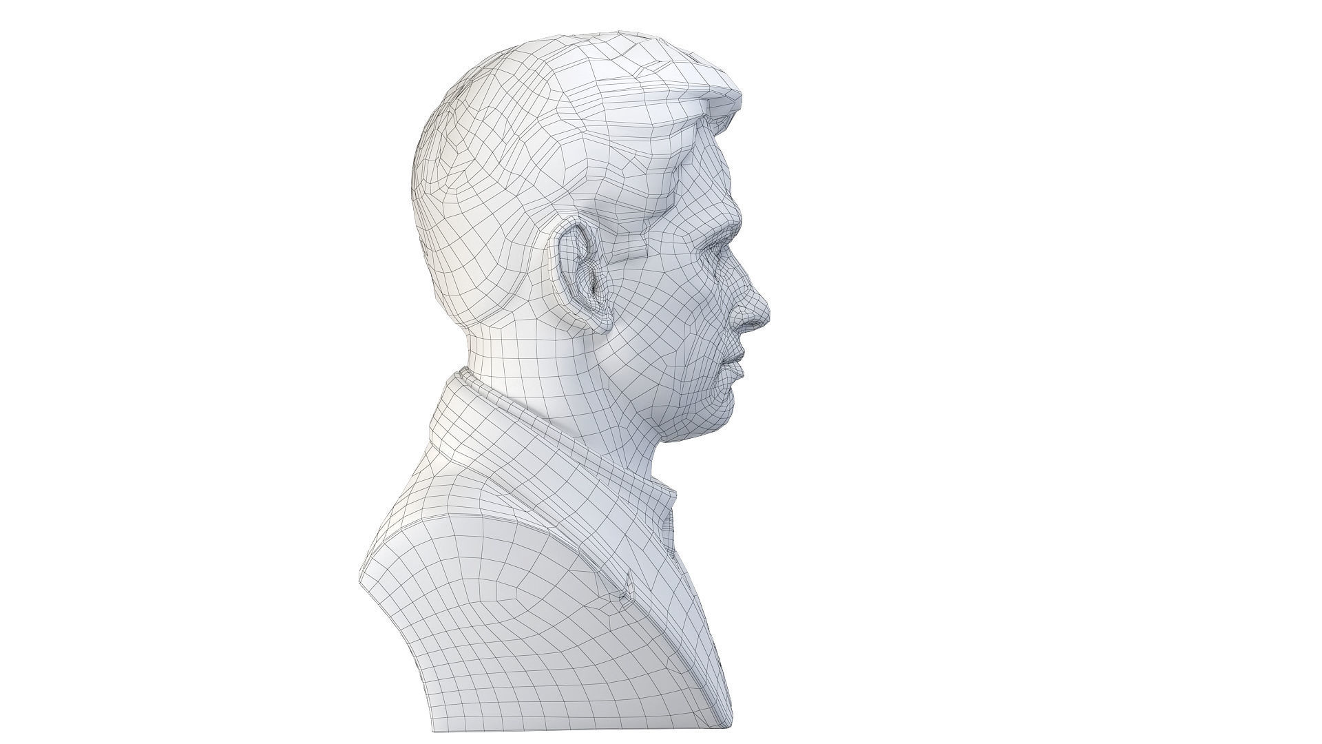 Mayakovsky bust of man in suit 3D model | CGTrader