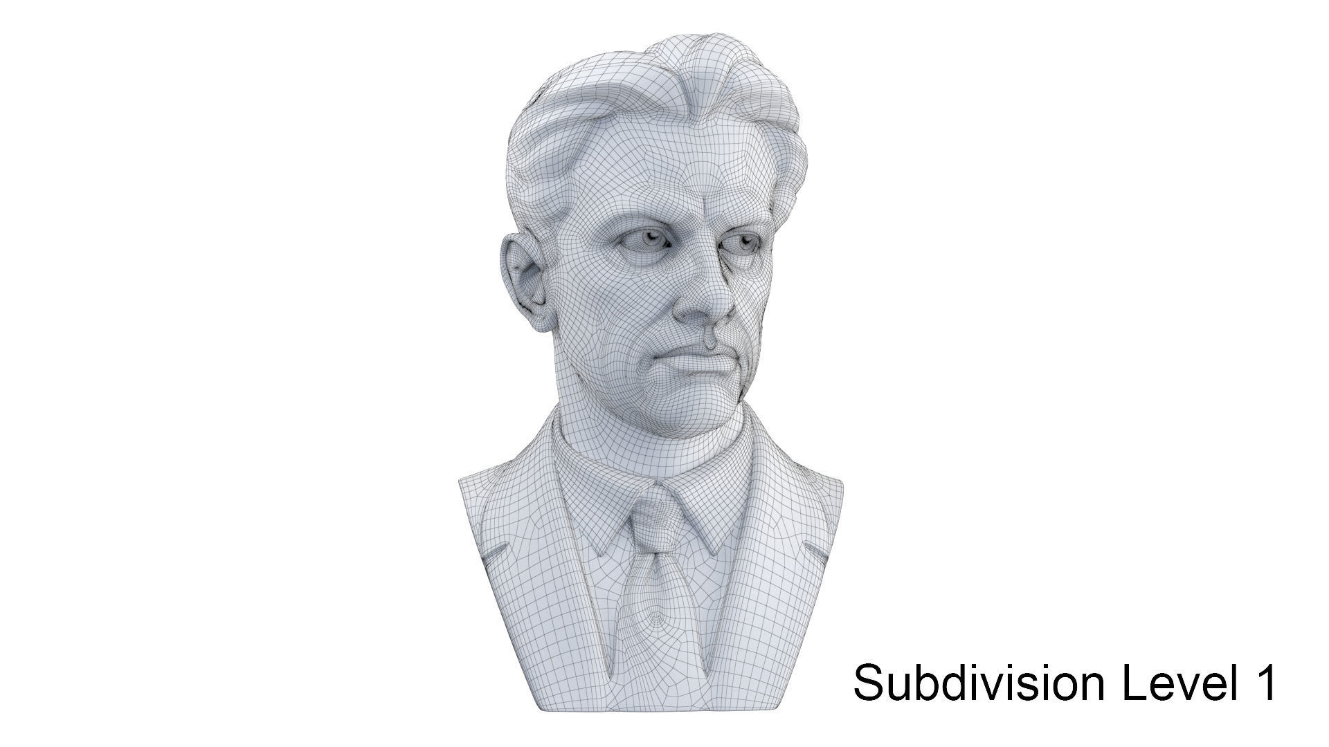 Mayakovsky bust of man in suit 3D model | CGTrader