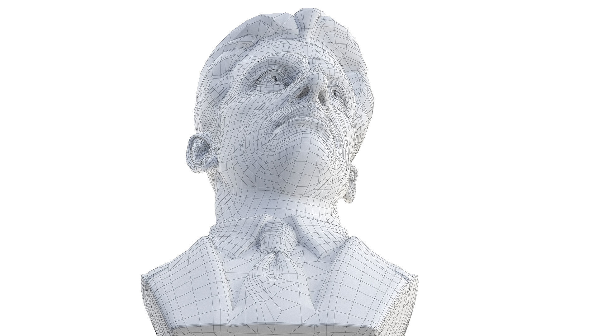 Mayakovsky bust of man in suit 3D model | CGTrader