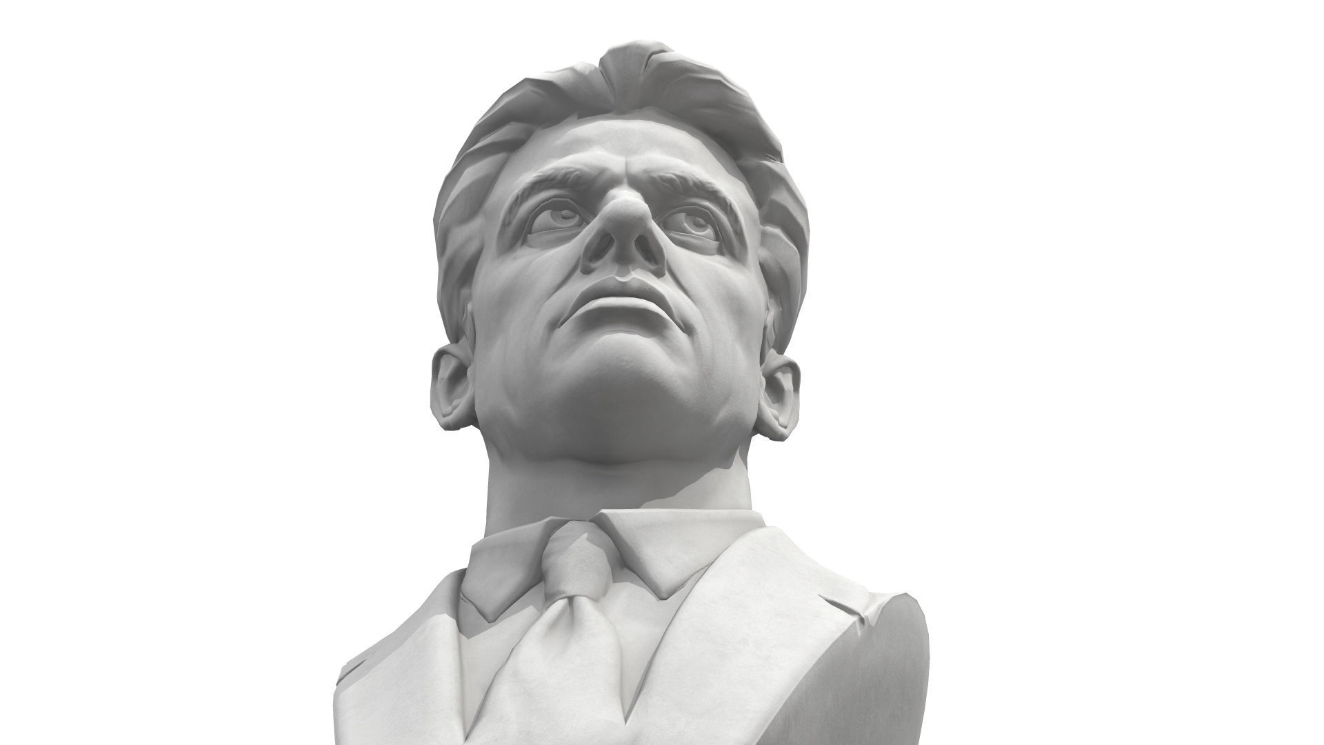 Mayakovsky bust of man in suit 3D model | CGTrader