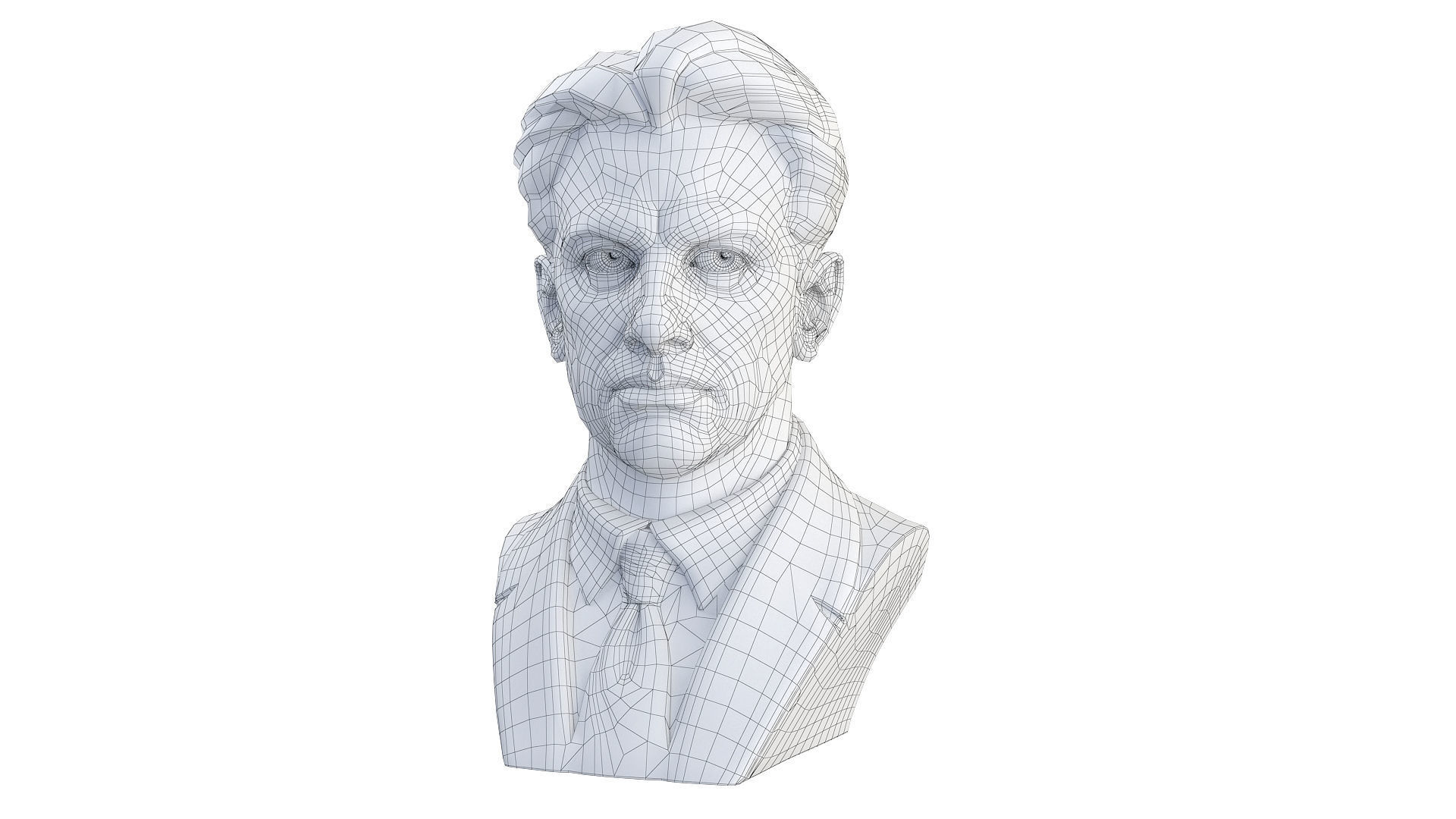 Mayakovsky bust of man in suit 3D model | CGTrader