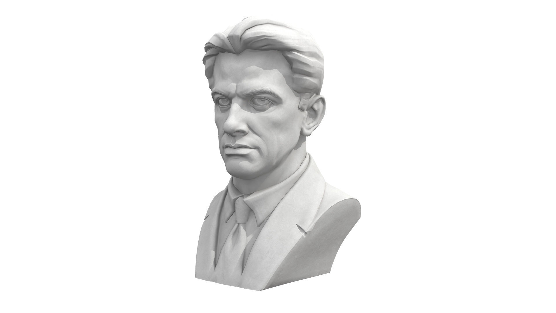 Mayakovsky bust of man in suit 3D model | CGTrader