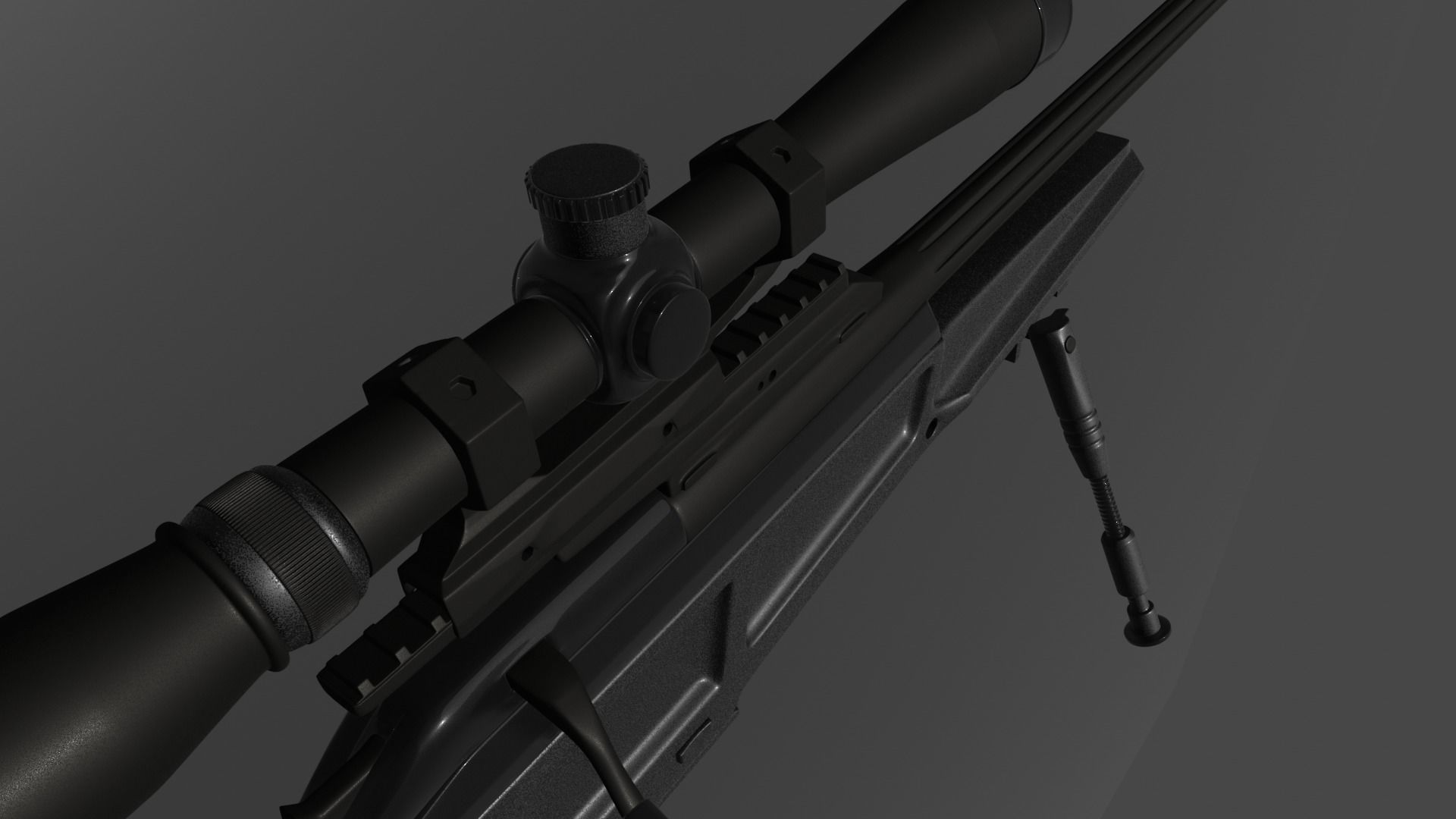 Blaser R93 German Police Sniper Rifle Hi-Res 3D model 3D model | CGTrader