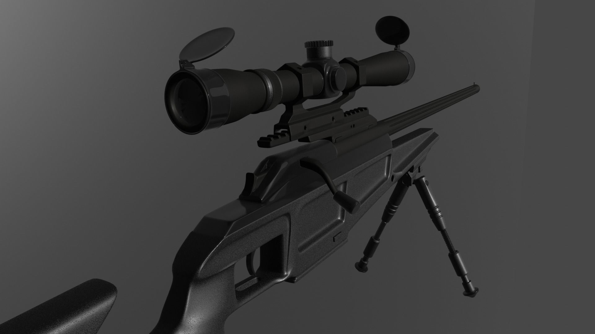 Blaser R93 German Police Sniper Rifle Hi-Res 3D model 3D model | CGTrader