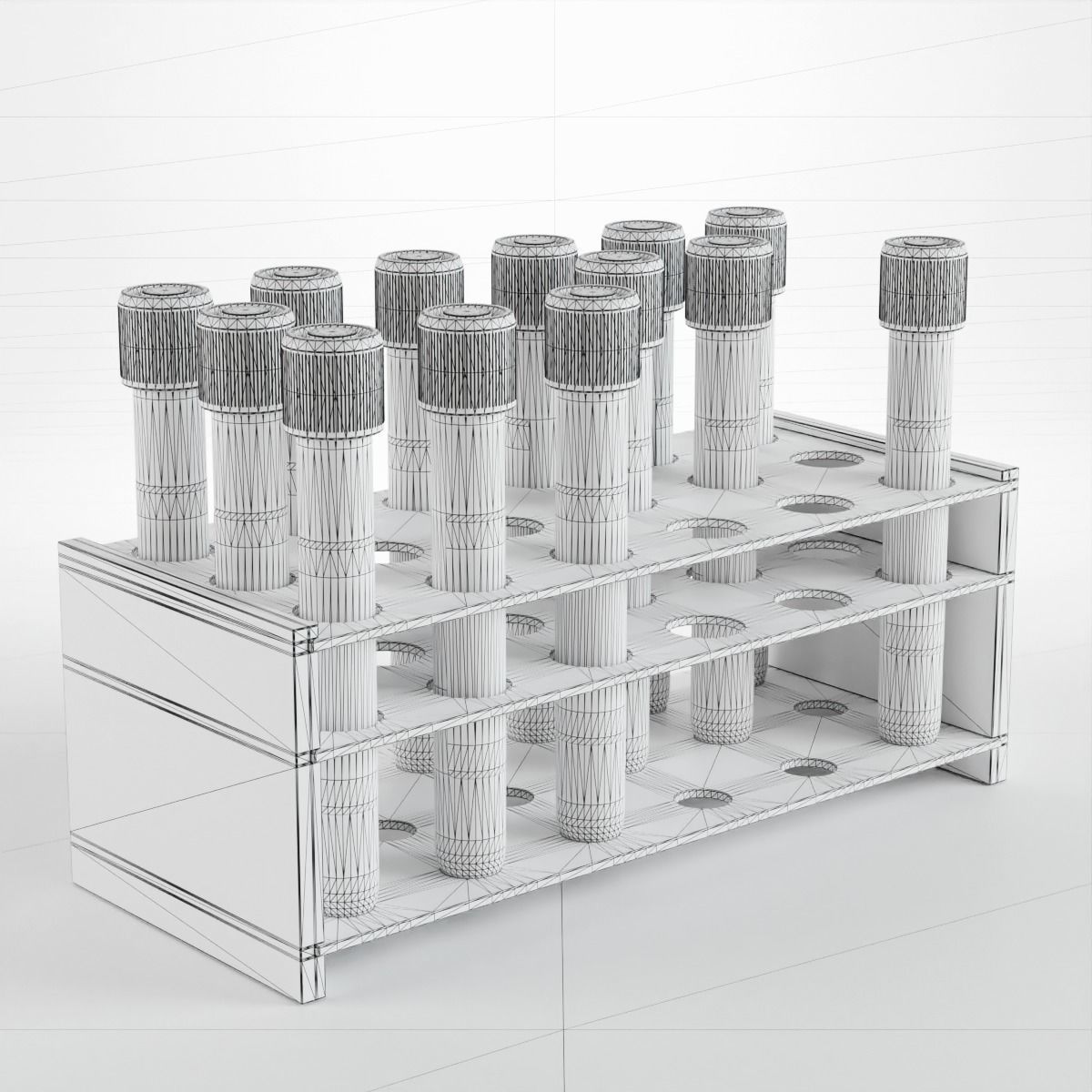 3D model Covid-19 Test Tube Rack VR / AR / low-poly | CGTrader