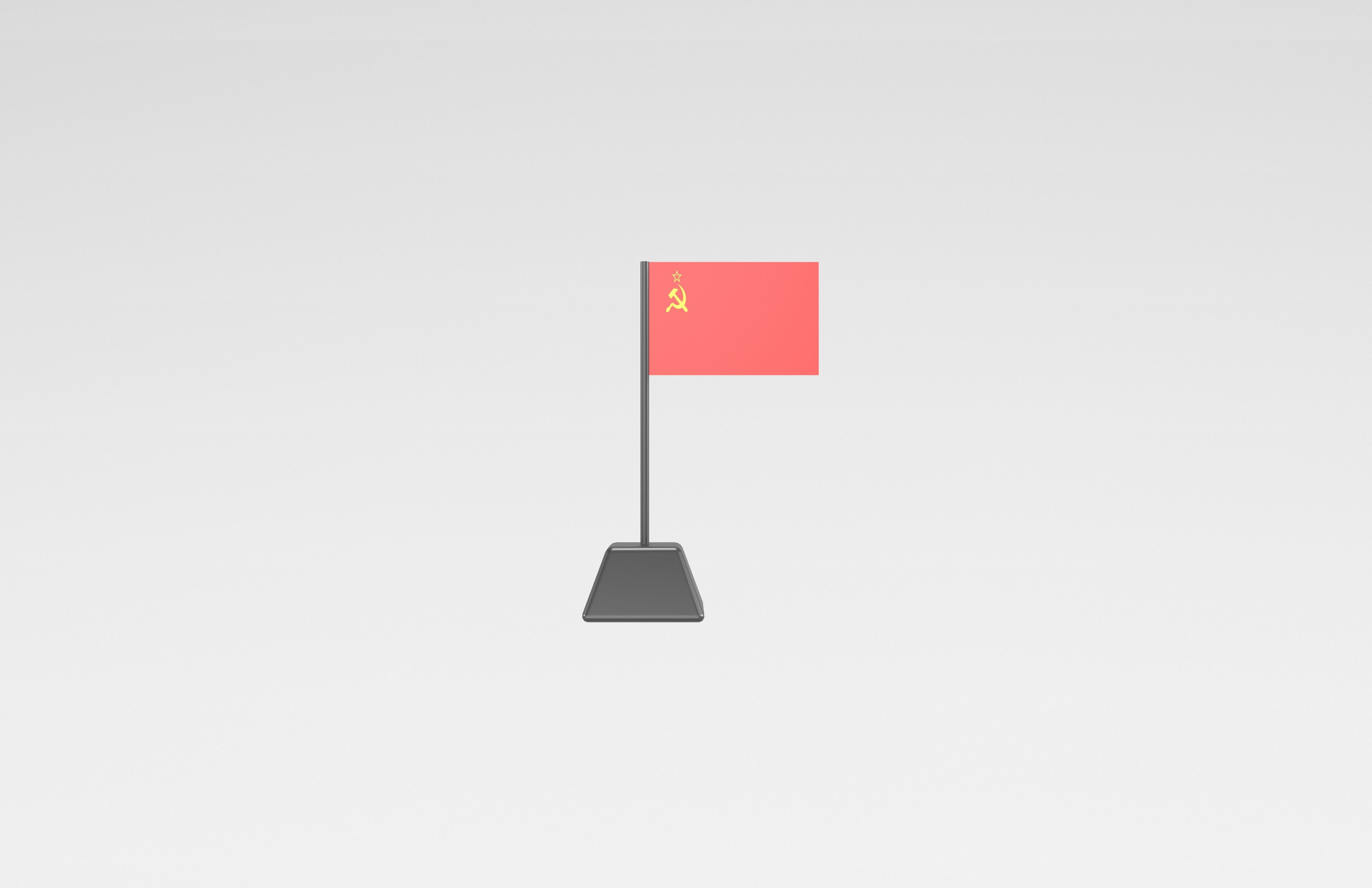 3D model Cartoon Soviet Union Flag v1 001 VR / AR / low-poly | CGTrader