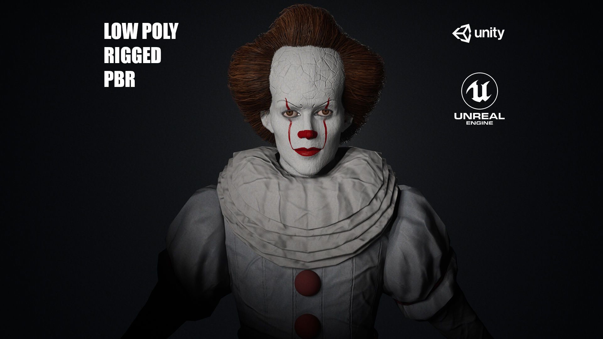3D model Low Poly Clown 3D Model VR / AR / low-poly | CGTrader