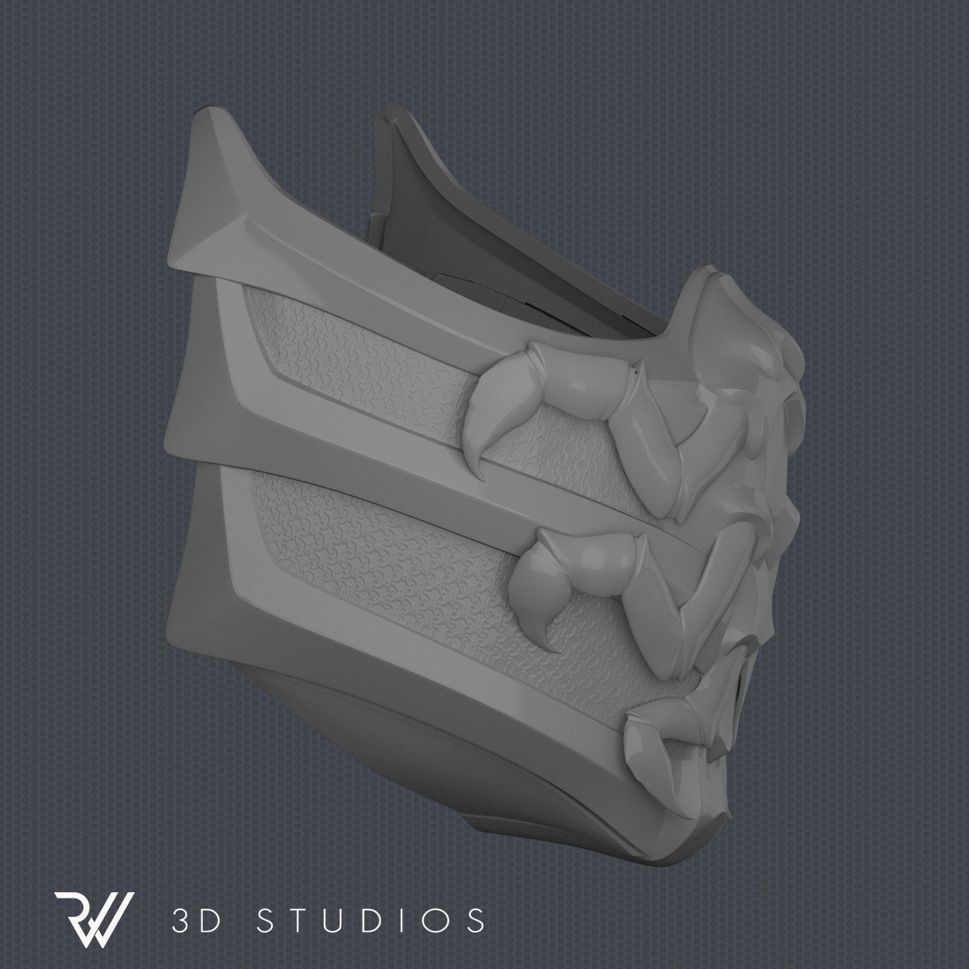 MK11 Scorpion Mask V4 - STL File 3D model 3D printable | CGTrader