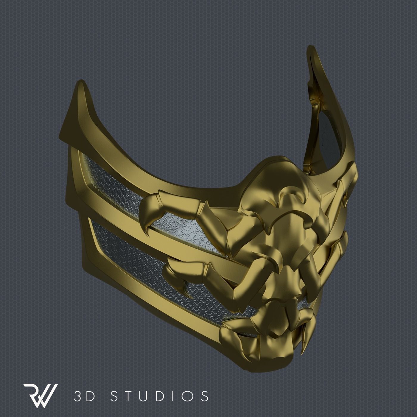 MK11 Scorpion Mask V4 - STL File 3D model 3D printable | CGTrader
