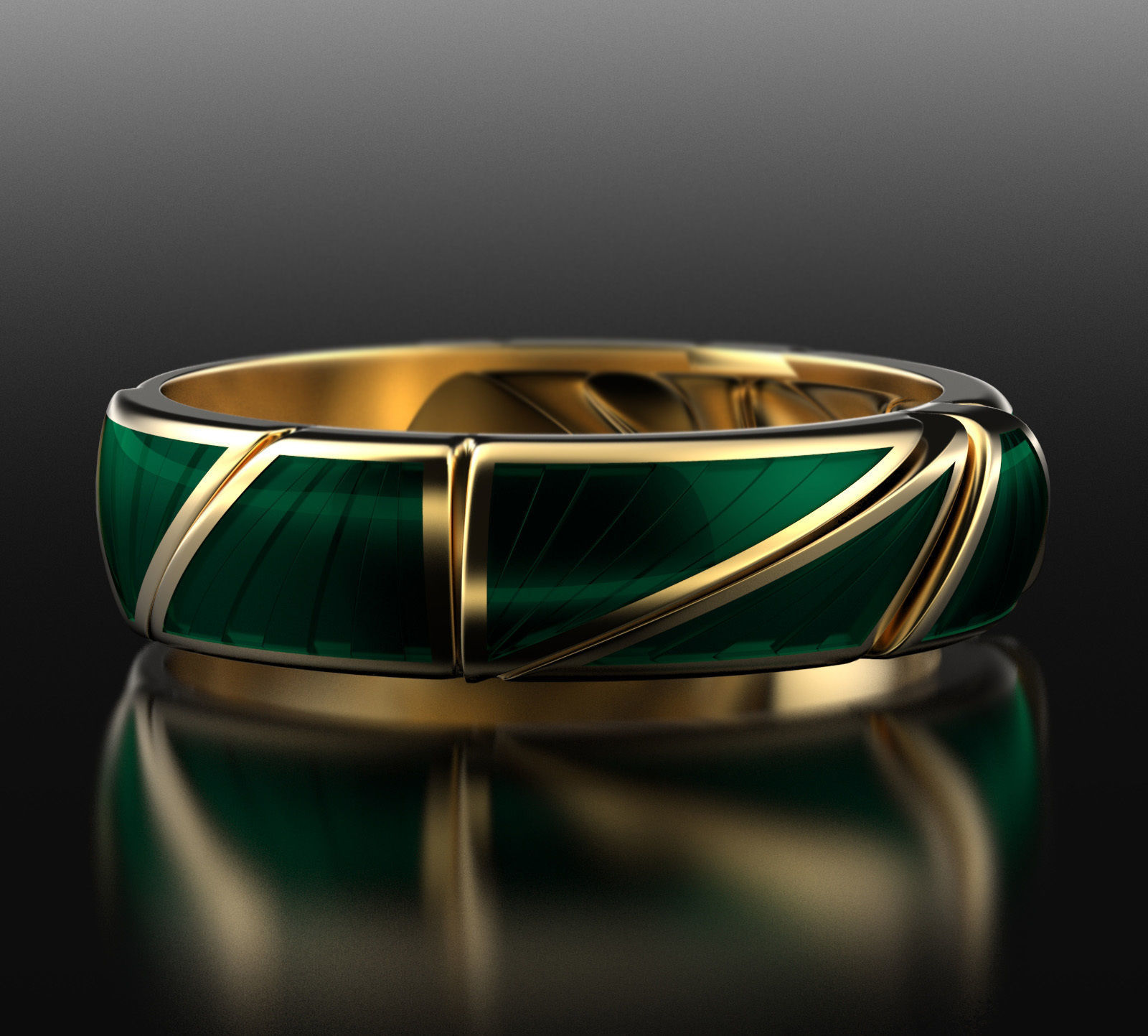 Geometry enamel ring 3D model 3D printable | CGTrader