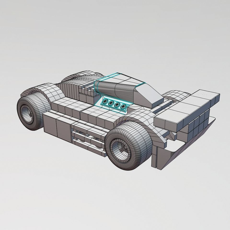 Lego Racers car free 3D model | CGTrader