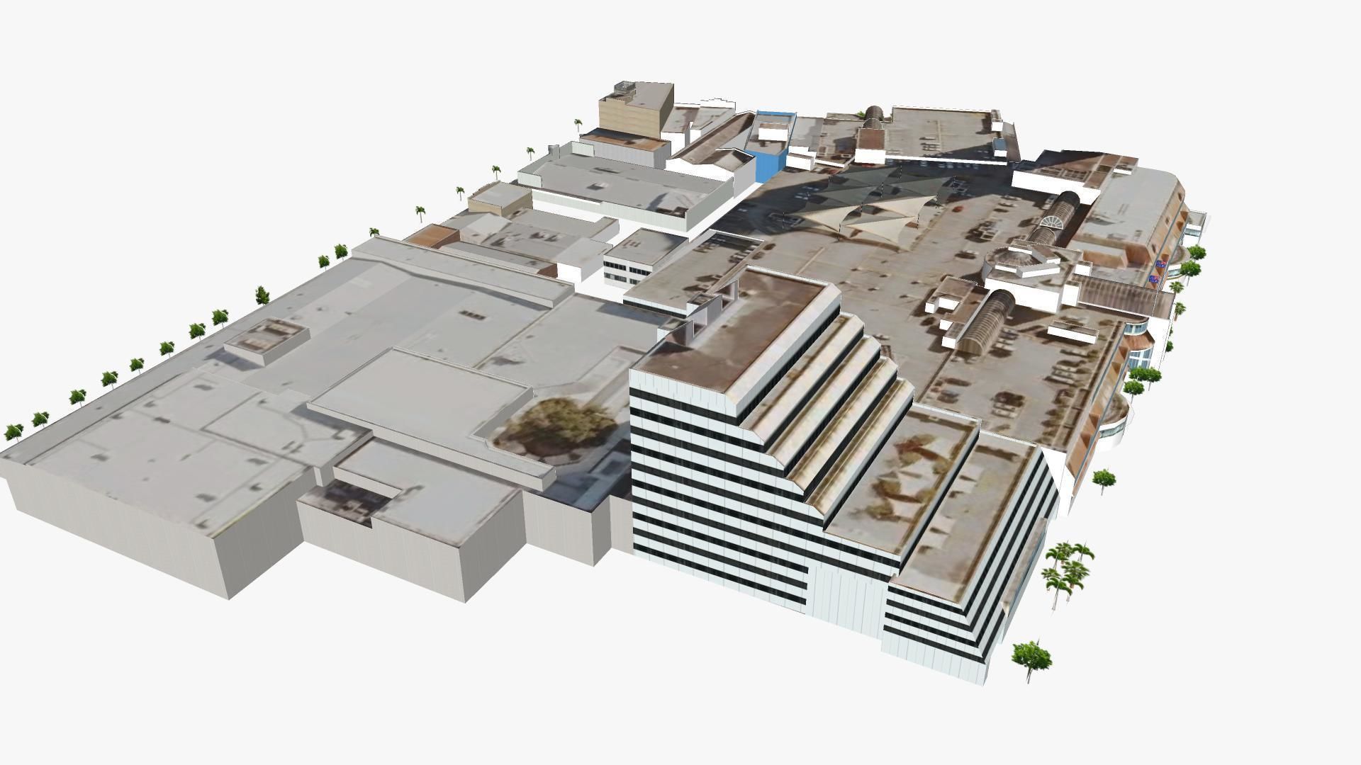 3D model Seabank Building and Australian Fair Building VR / AR / low ...