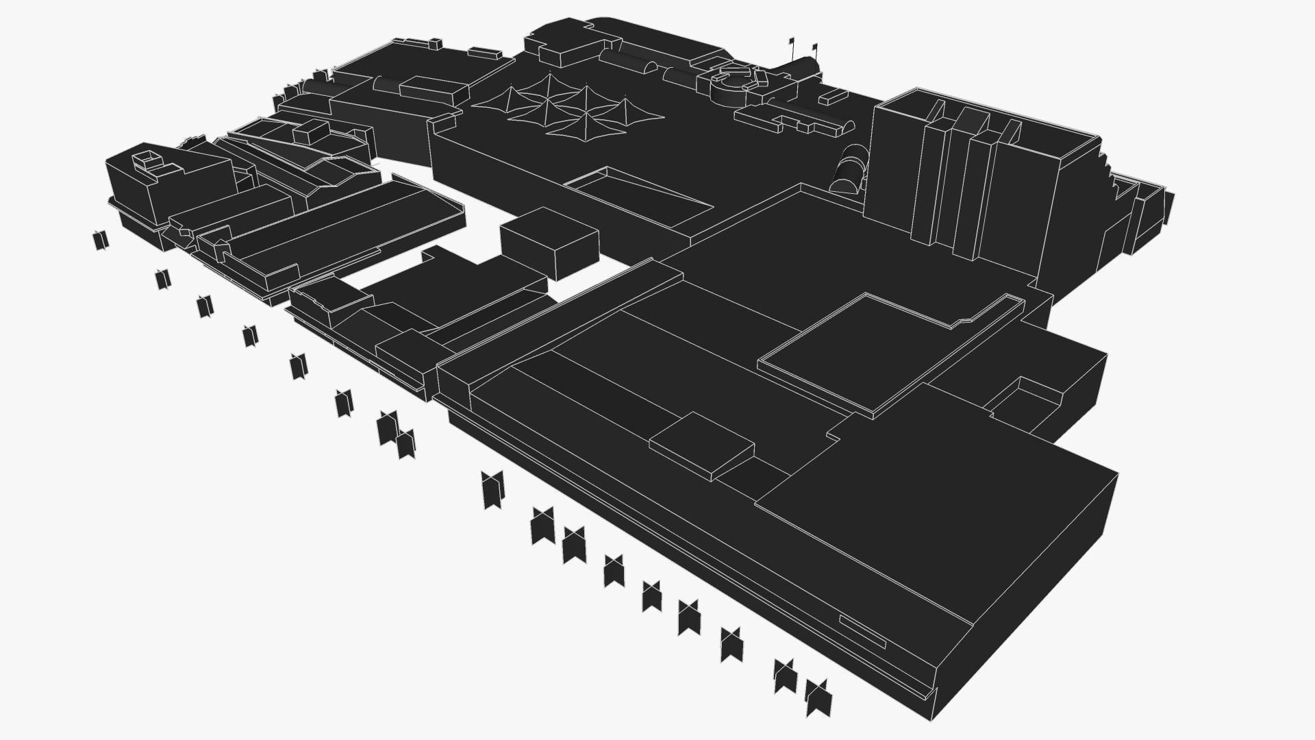3D model Seabank Building and Australian Fair Building VR / AR / low ...