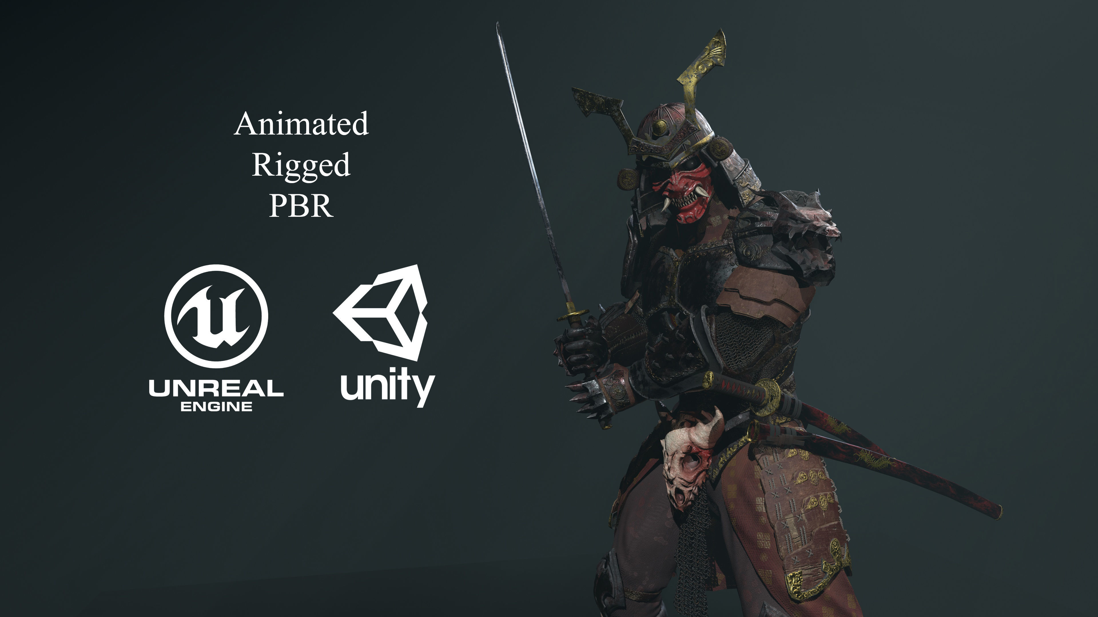 3D model Dead Samurai VR / AR / low-poly | CGTrader