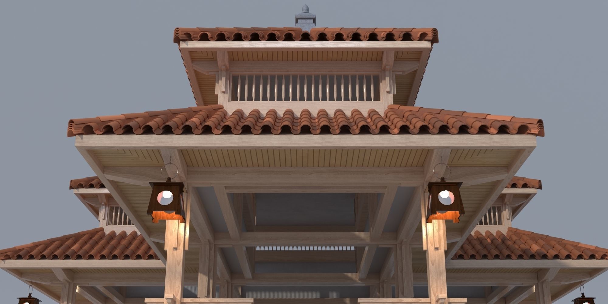TRADITIONAL TEA HOUSE SET 3D model | CGTrader