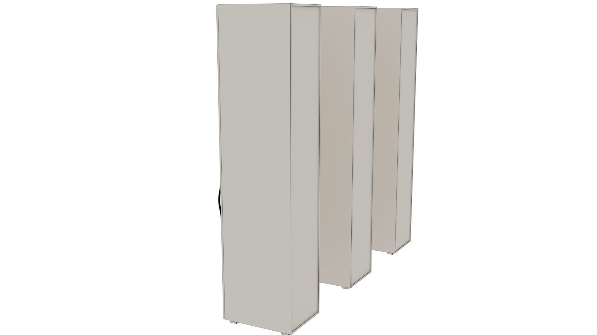 Modular Cabinets AL1264 free 3D model | CGTrader