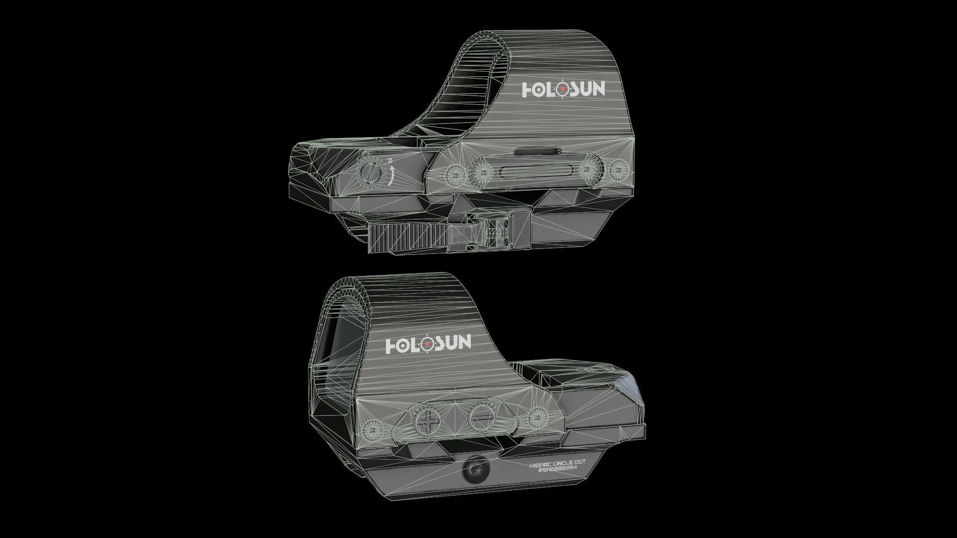 3D model Holosun HS510C REFLEX SIGHT VR / AR / low-poly | CGTrader