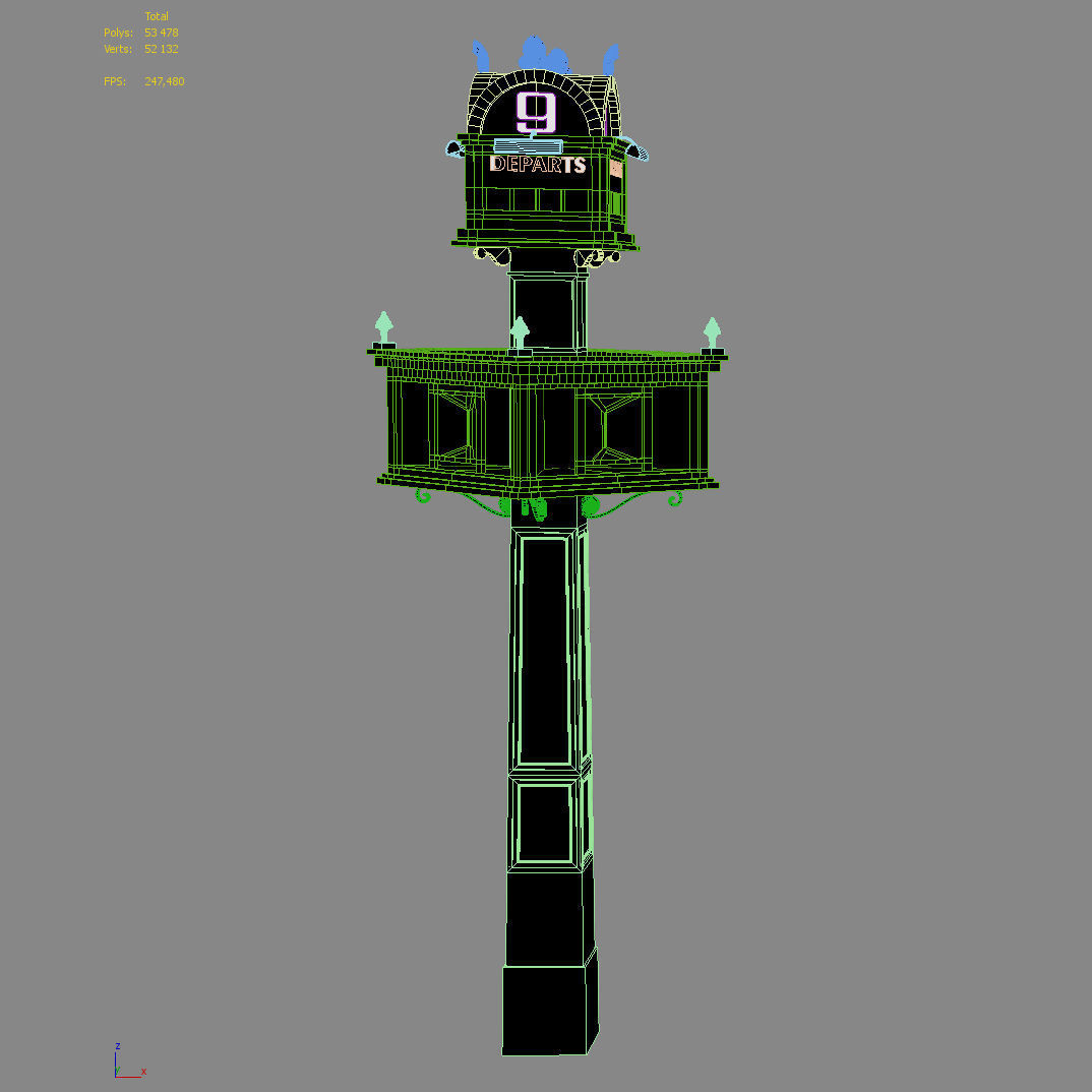 Column Penn Station 3D model | CGTrader