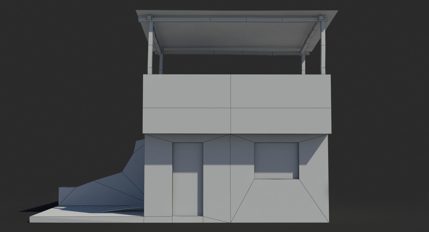 3D model slum g building with roof VR / AR / low-poly | CGTrader