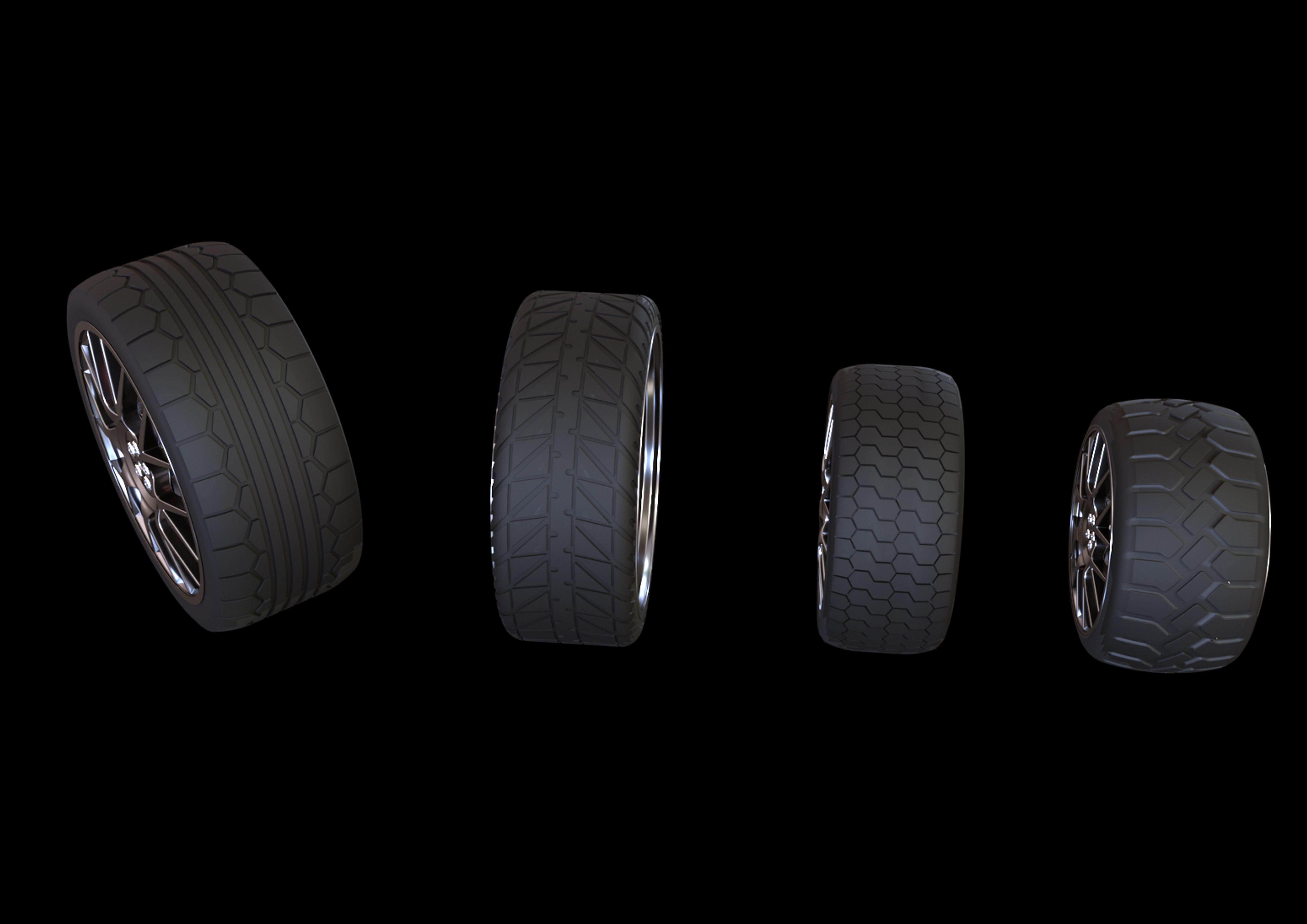 car tire models 3D model | CGTrader