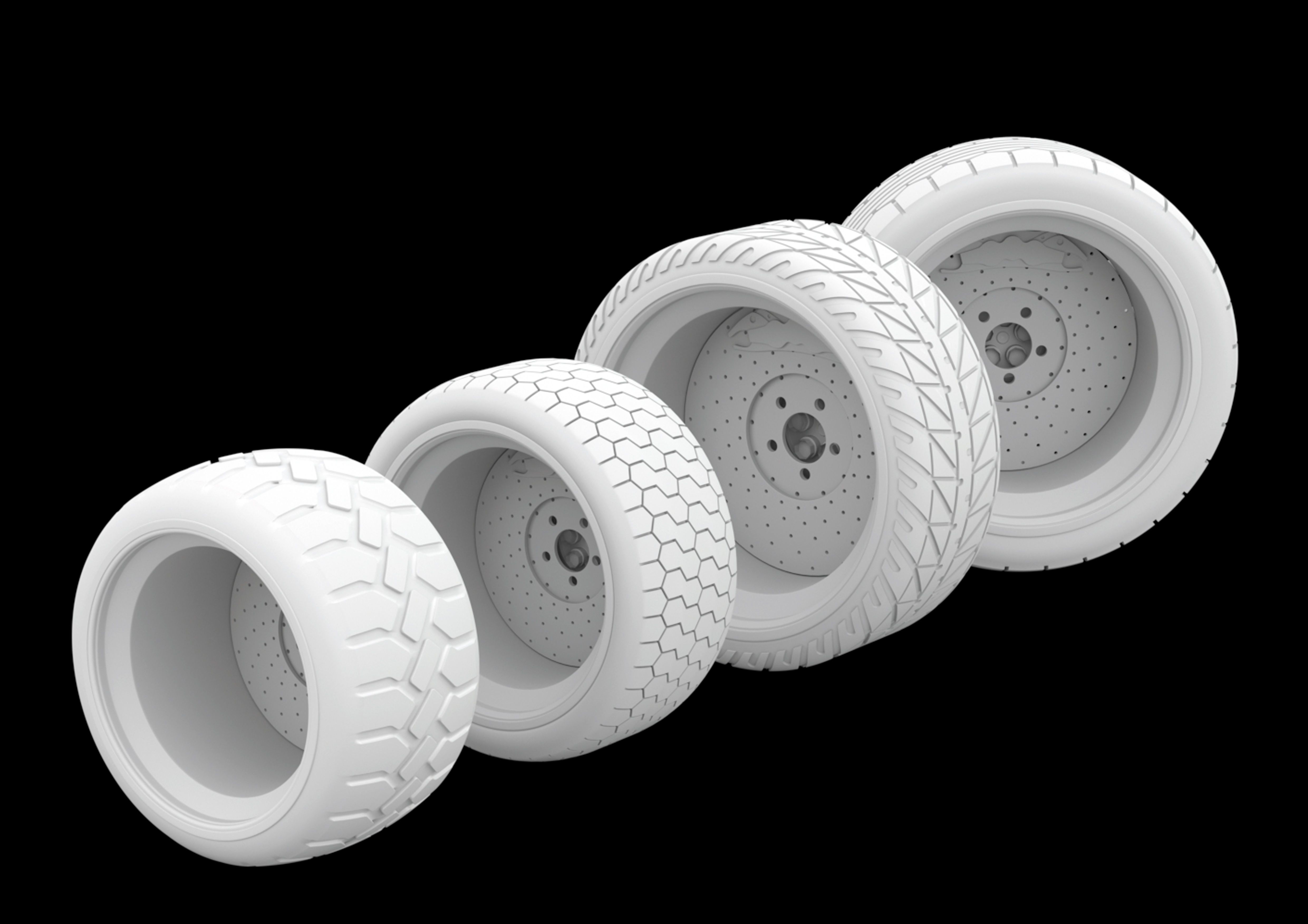 car tire models 3D model | CGTrader