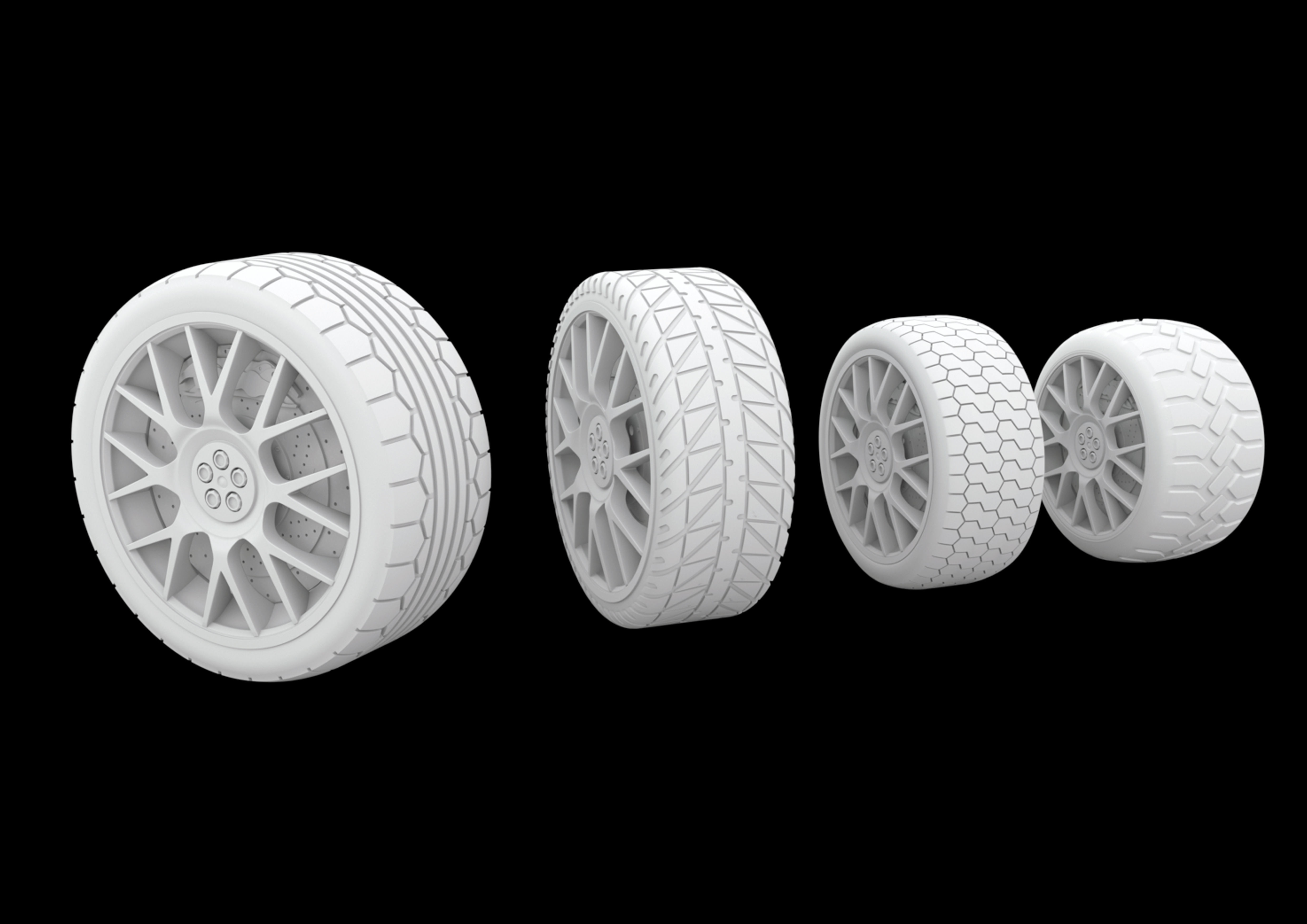 car tire models 3D model | CGTrader