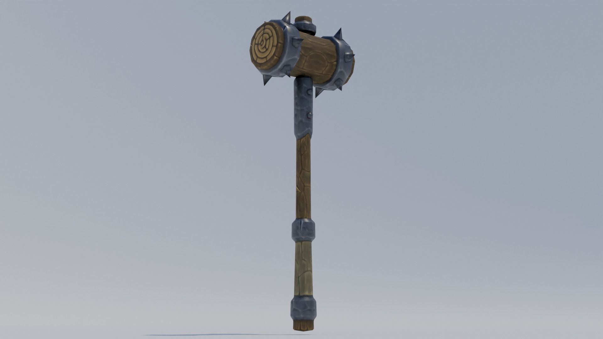 3D model Stylized two-handed mace VR / AR / low-poly | CGTrader