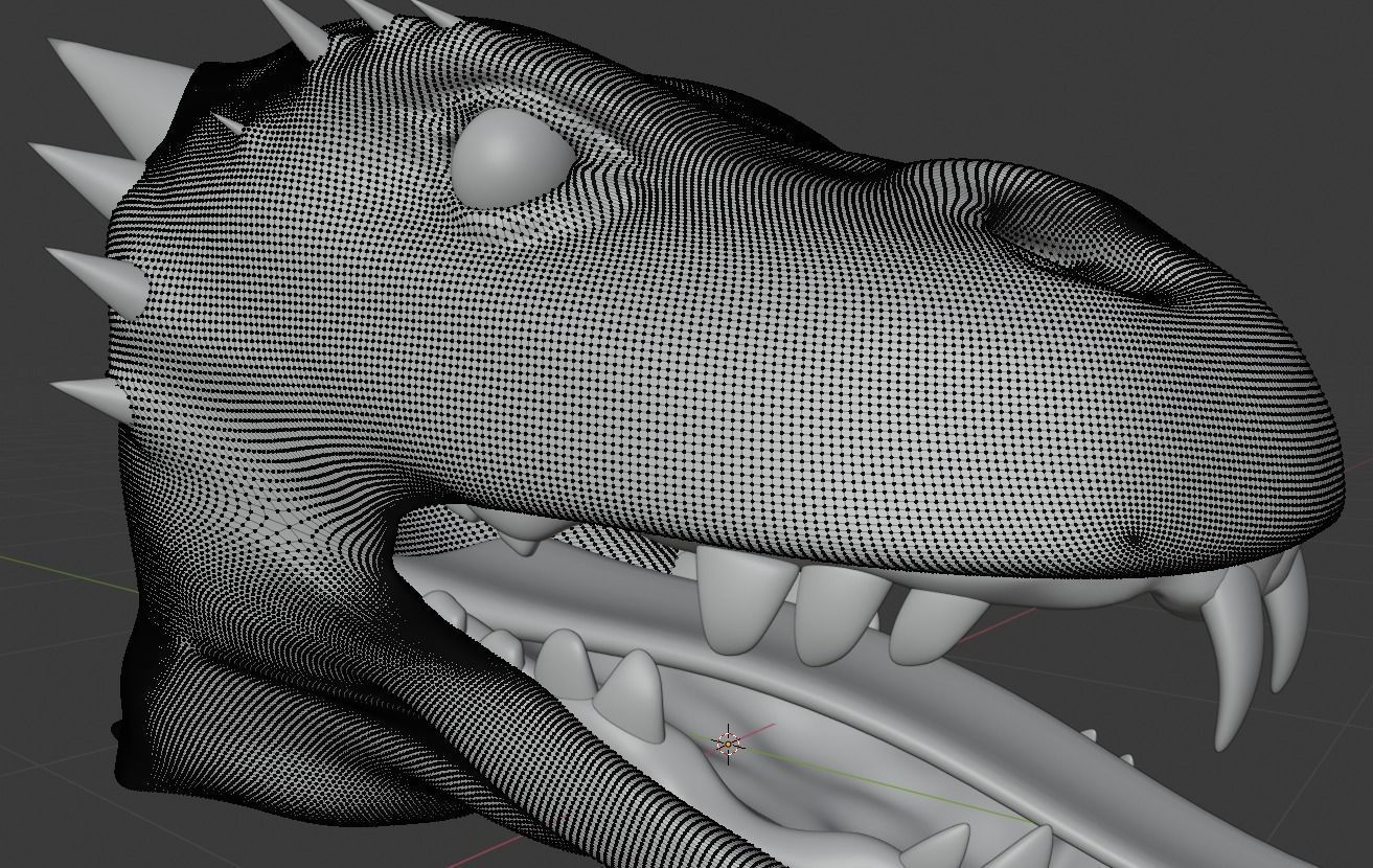 Lizardfolk Head free 3D model | CGTrader