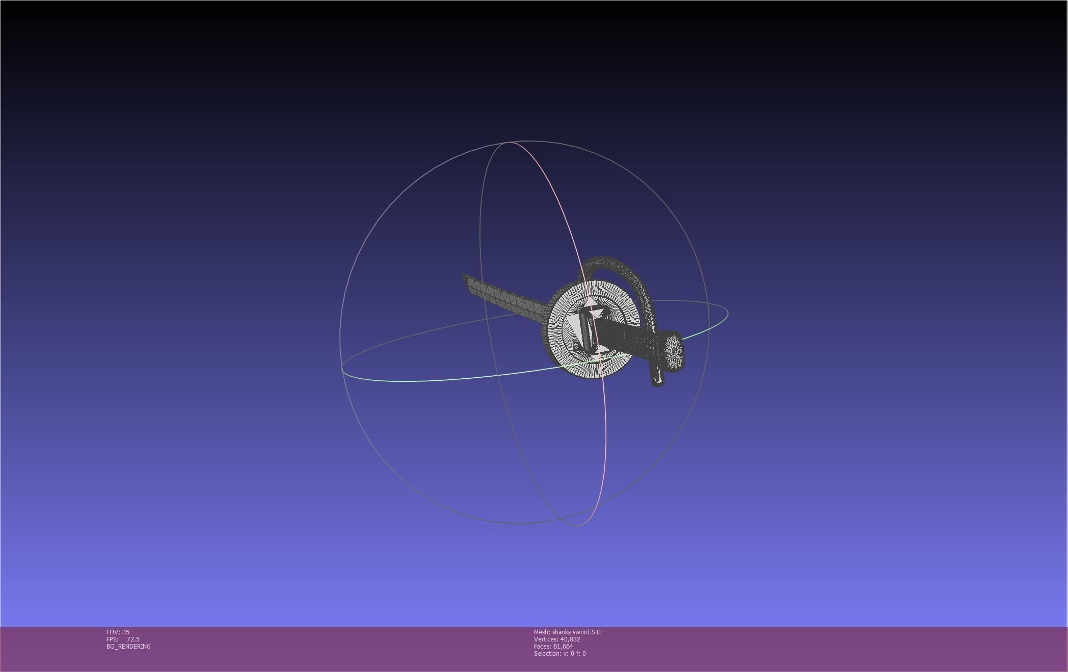 One Piece Shanks Sword Printable Assembly 3D model 3D printable | CGTrader