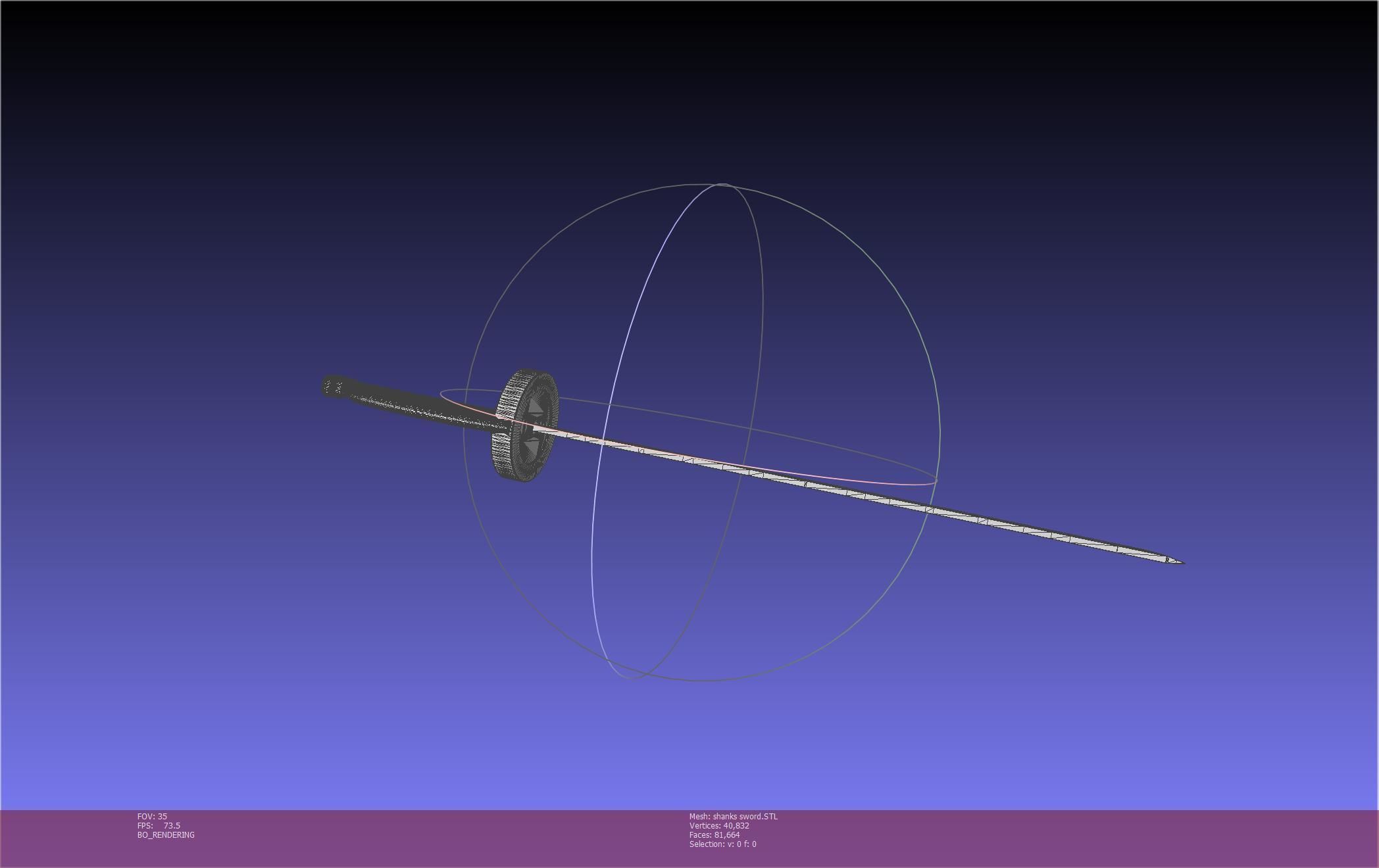 One Piece Shanks Sword Printable Assembly 3D model 3D printable | CGTrader