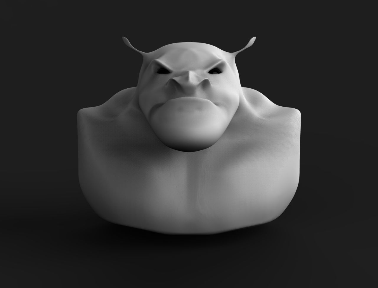 Monster head in zbrush 3D model | CGTrader