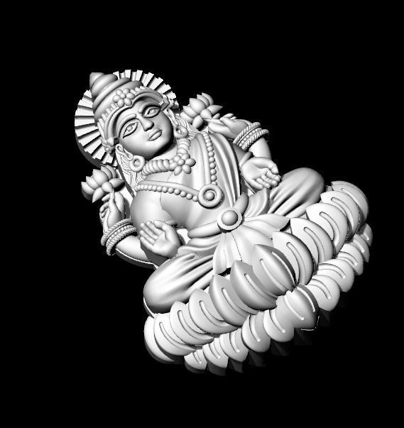 Laxmi devi 3D model 3D printable | CGTrader