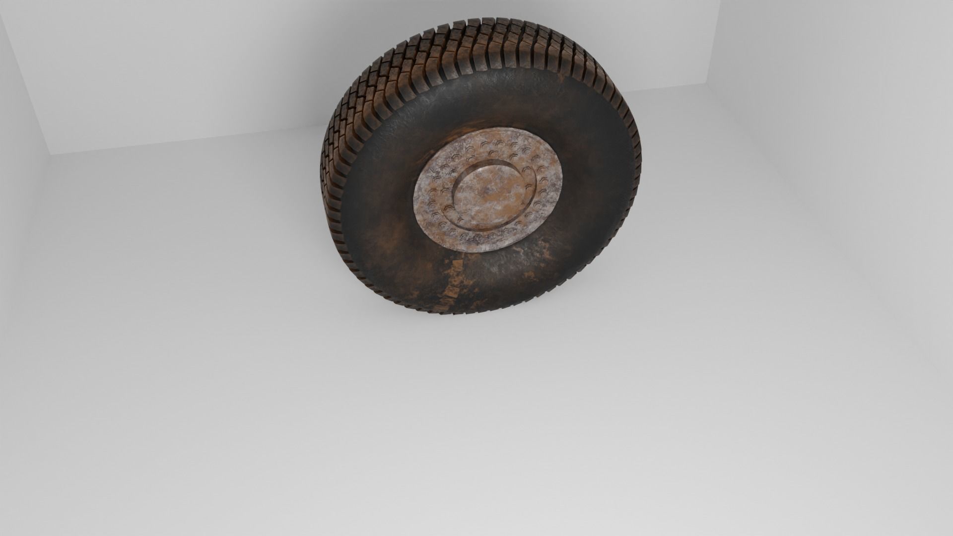 LOW POLY WHEEL MODEL rusty free VR / AR / low-poly 3D model | CGTrader