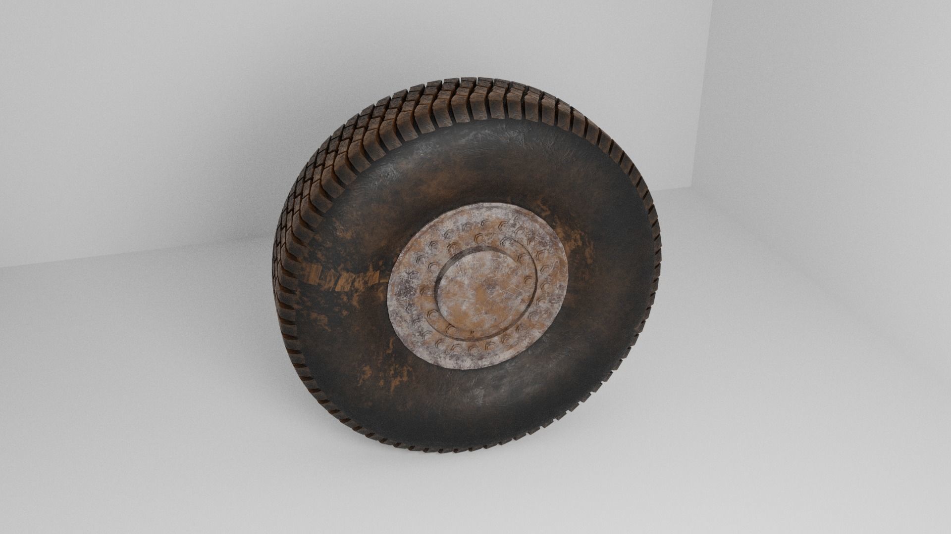 LOW POLY WHEEL MODEL rusty free VR / AR / low-poly 3D model | CGTrader