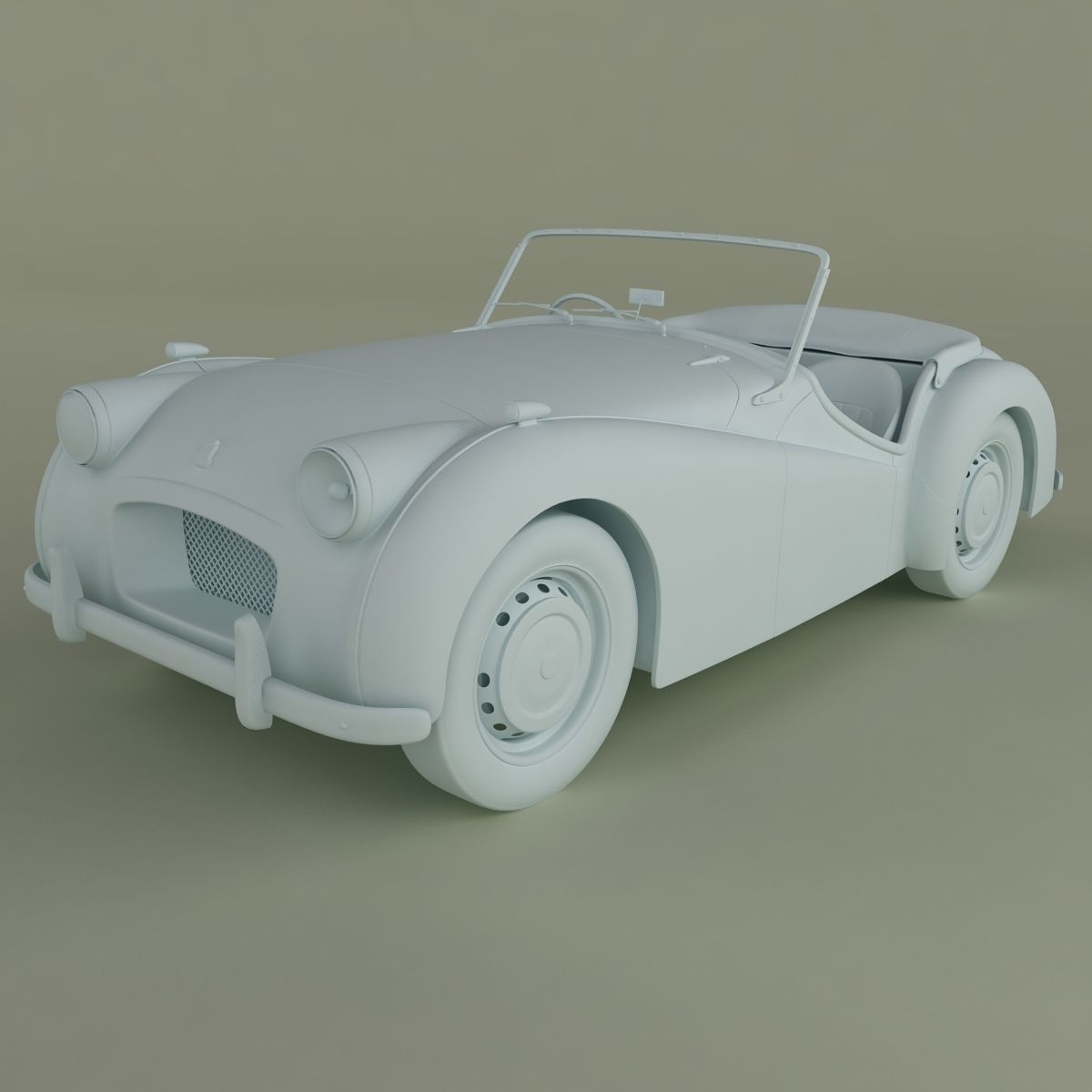 Triumph TR1 Prototype 3D model | CGTrader