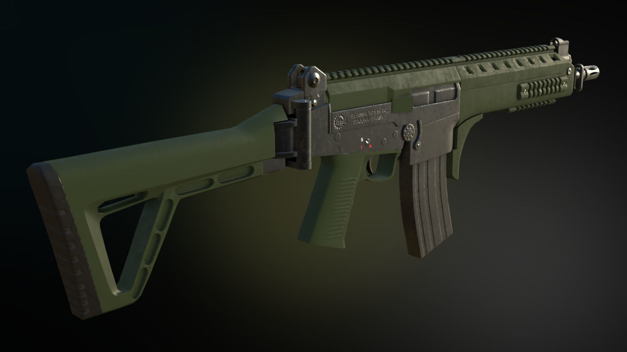 3D model Imbel IA2 Assault Rifle VR / AR / low-poly | CGTrader