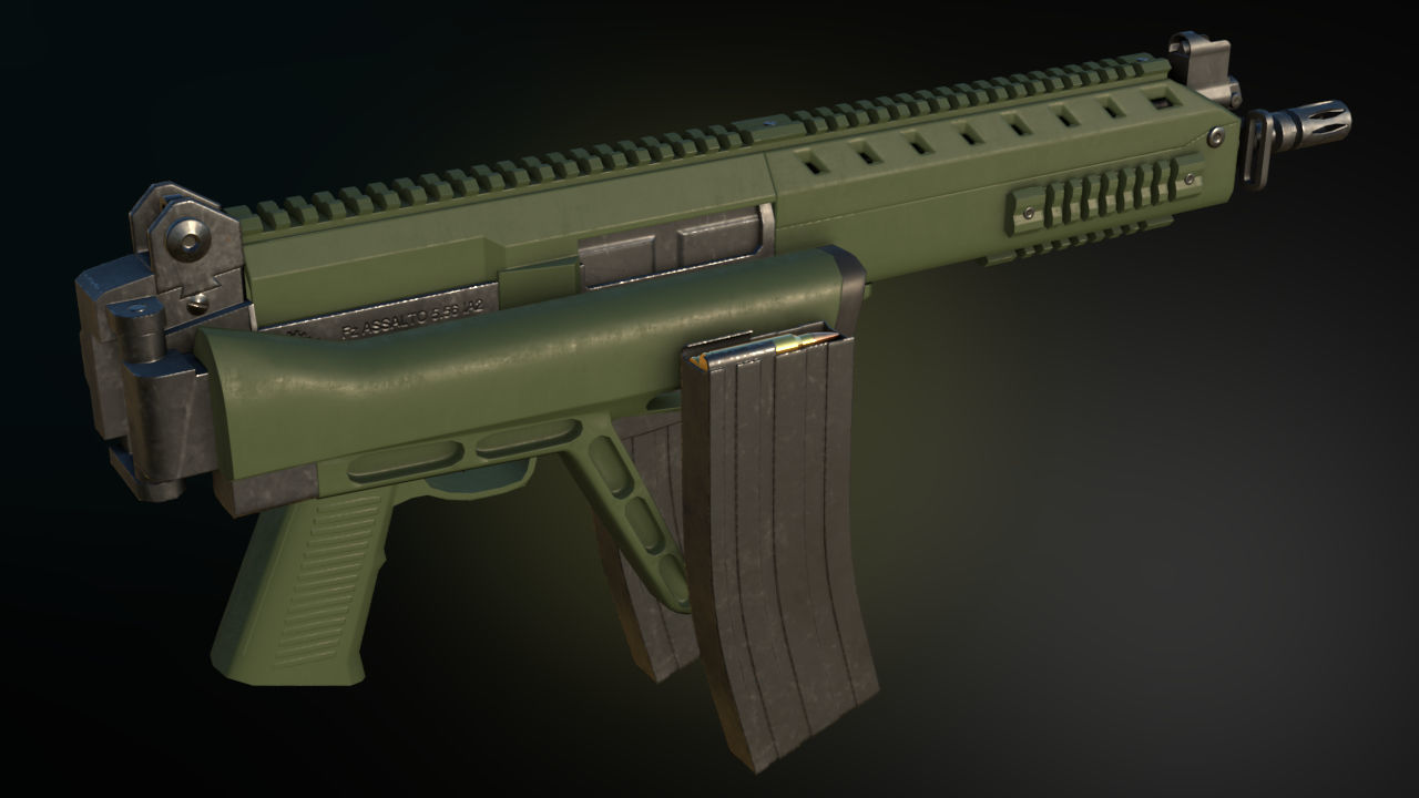 3D model Imbel IA2 Assault Rifle VR / AR / low-poly | CGTrader