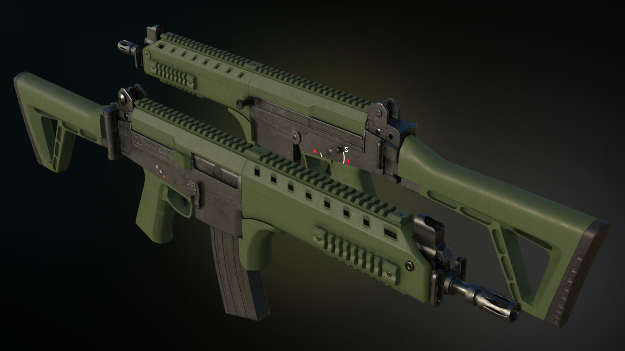 3D model Imbel IA2 Assault Rifle VR / AR / low-poly | CGTrader