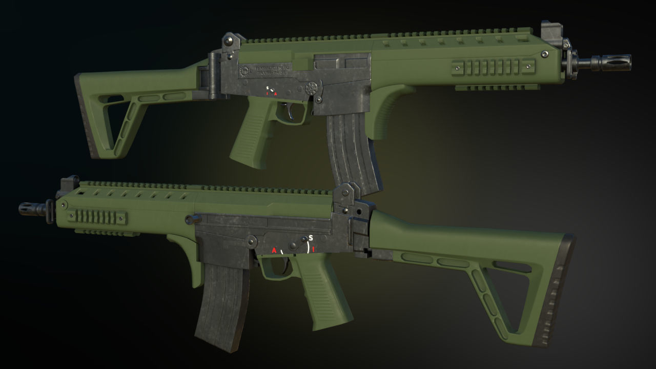 3D model Imbel IA2 Assault Rifle VR / AR / low-poly | CGTrader
