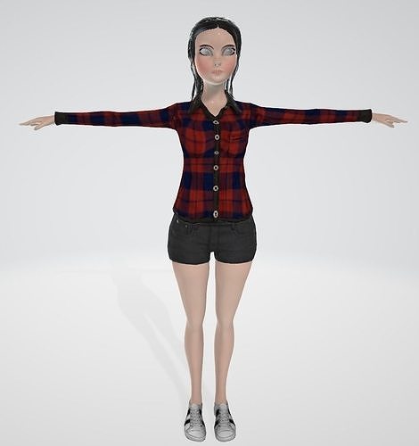 character Female 3D model | CGTrader