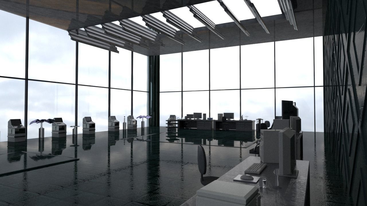 Lab Environment with lab equipment 3D model | CGTrader