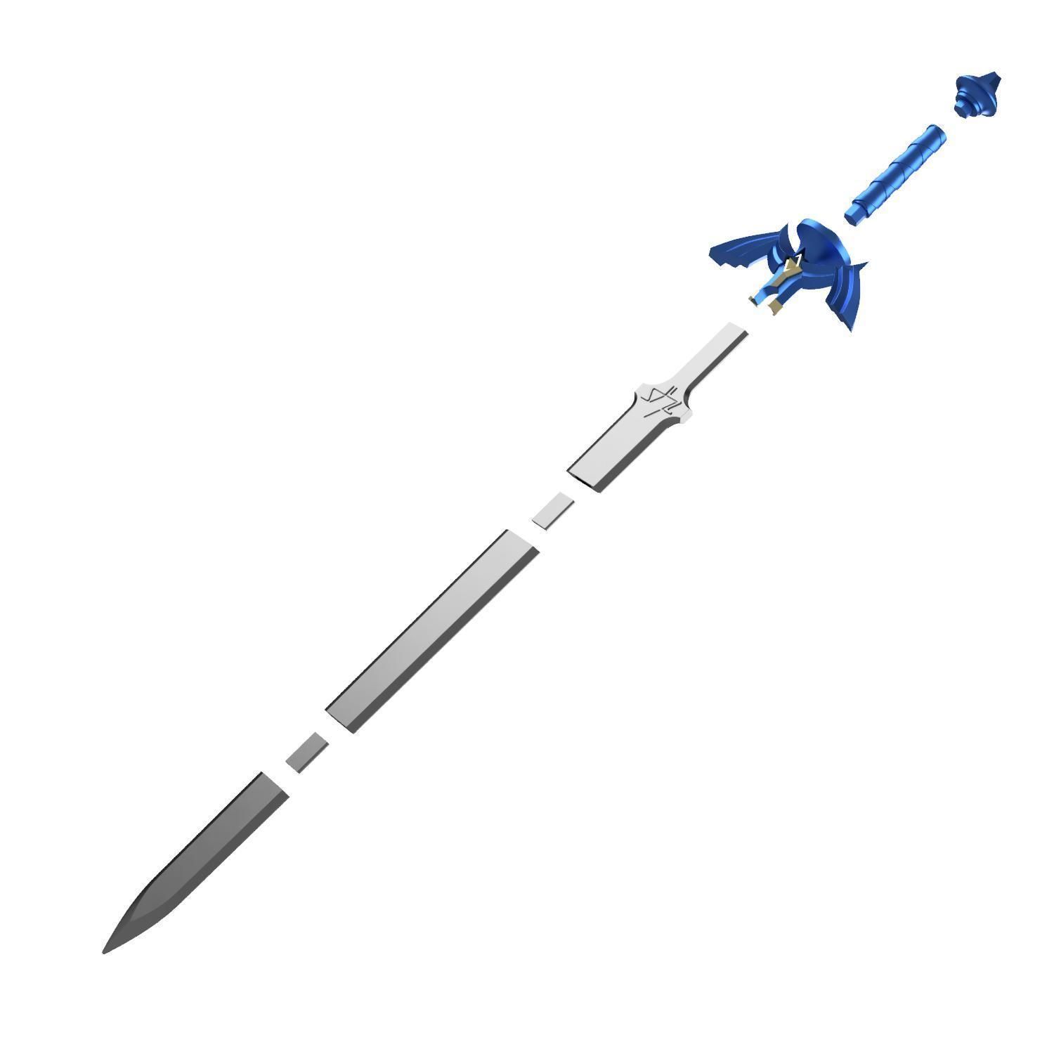 Master sword The legend of Zelda 3D model 3D printable | CGTrader