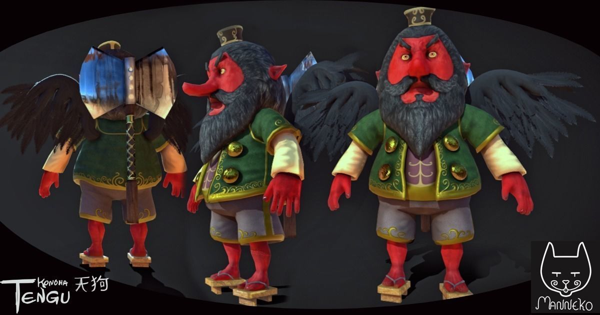 3D model Konoha Tengu VR / AR / low-poly | CGTrader