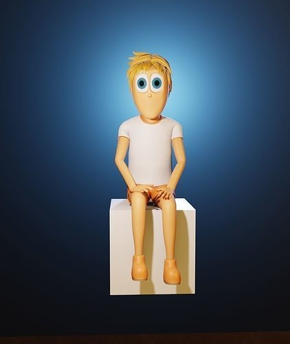Simple Boy Character free 3D model rigged | CGTrader