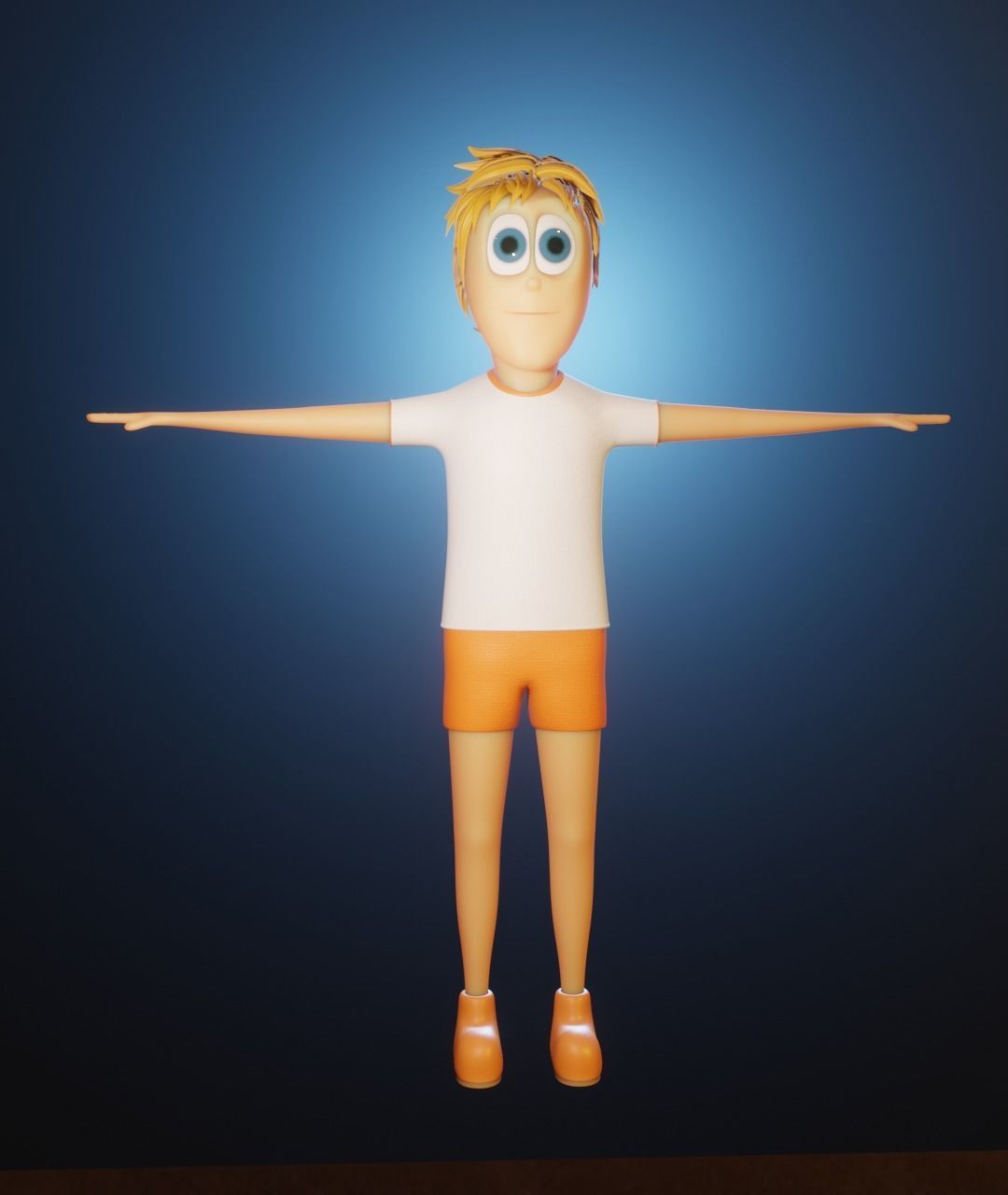 Simple Boy Character free 3D model rigged | CGTrader